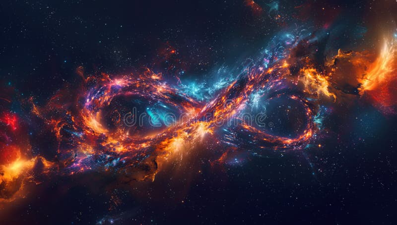 Infinity Sign, Energy of Space and Time Stock Illustration ...