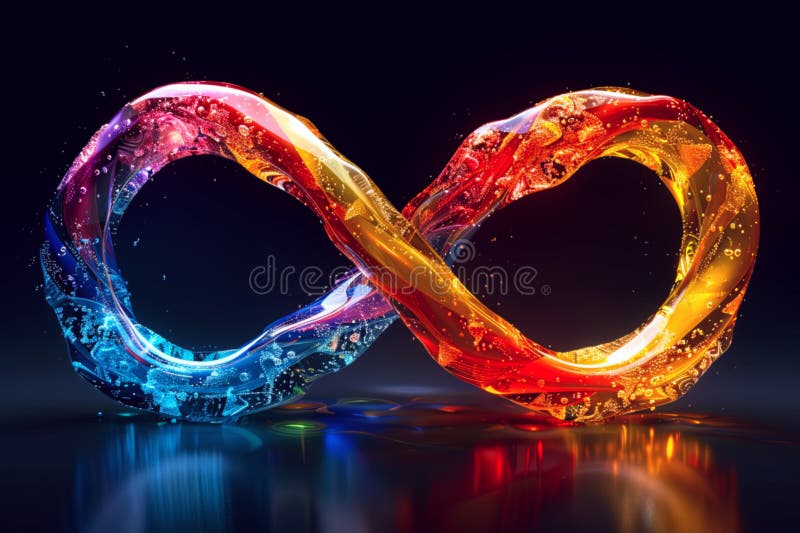 Infinity Sign, Energy of Space and Time Stock Illustration ...