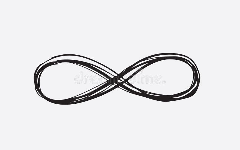Infinity Sign Hand Drawn Illustration Stock Vector - Illustration of ...
