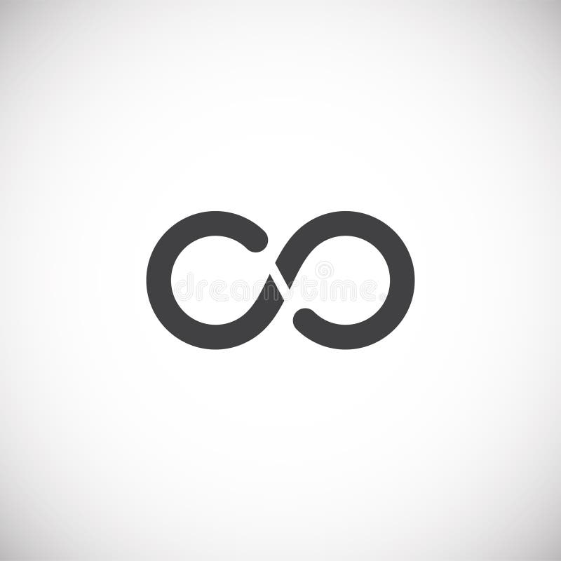 Infinity Sign Icon on Background for Graphic and Web Design. Creative ...