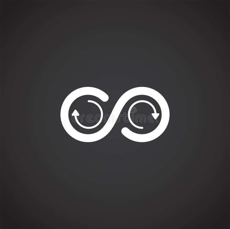 Infinity Sign Icon on Background for Graphic and Web Design. Creative ...