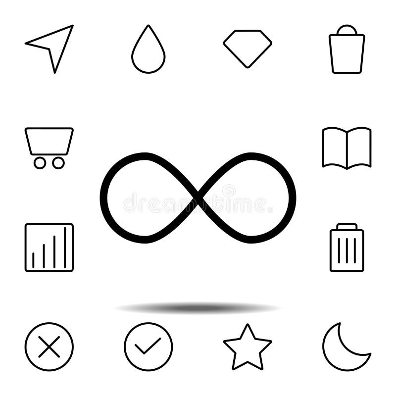 Loop Circle Infinity Icon Thin Line Stock Illustrations – 664 Loop ...