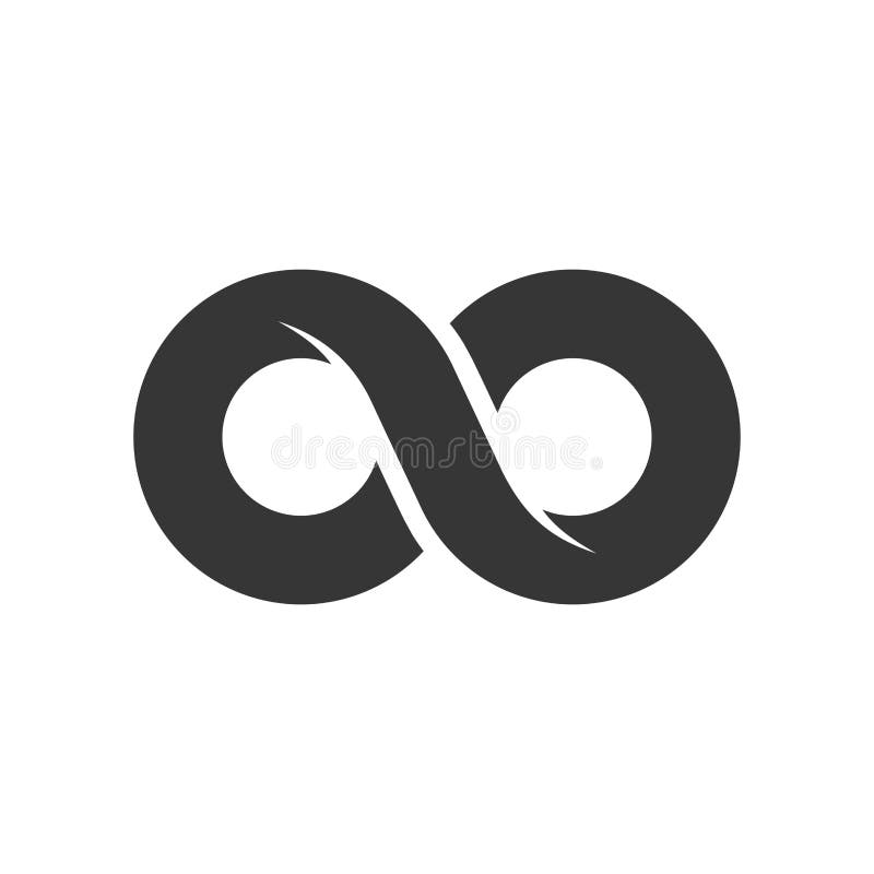 Infinity Sign Icon on White Background. Vector Stock Vector ...