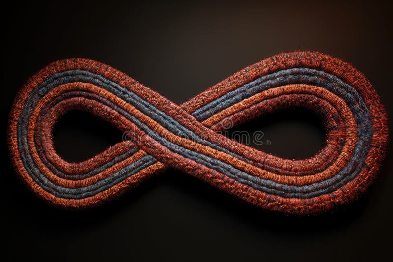 Infinity Sign Made of Threads, Woven Together To Create Unique Pattern ...