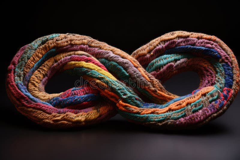 Infinity Sign Made of Threads, Woven Together To Create Unique Pattern ...