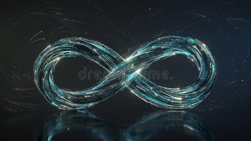 Infinity. 3D render. stock illustration. Illustration of ambient - 2297755