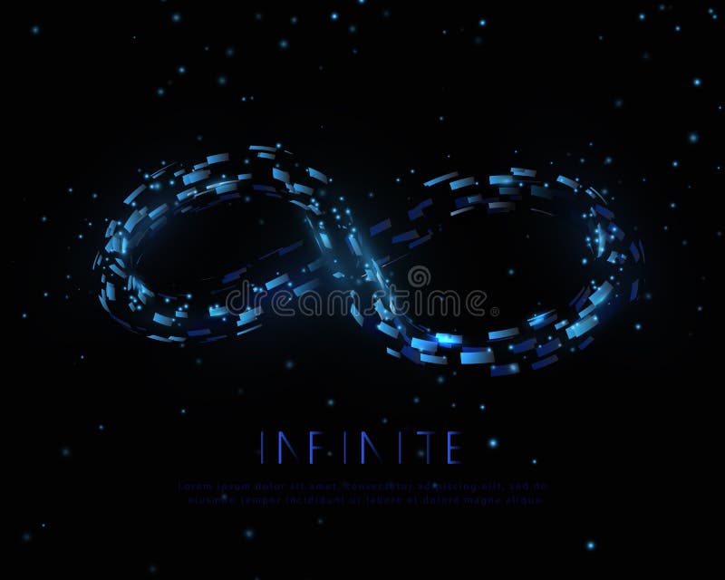 Infinity Sign Symbol. Futuristic and Technology Concept Stock Vector ...