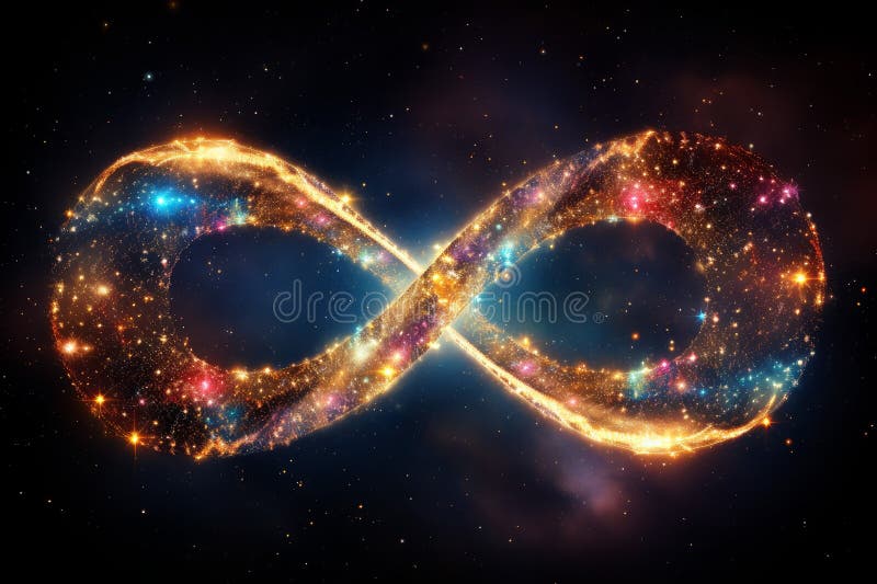 Infinity Sign Universe. Generate Ai Stock Image - Image of education ...