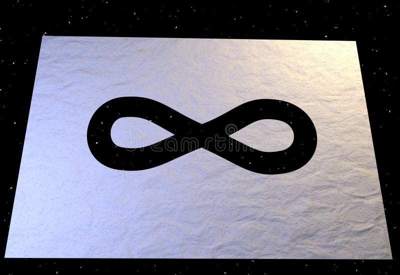 Infinity Sign with Universe Stars 3d Illustration Stock Illustration ...