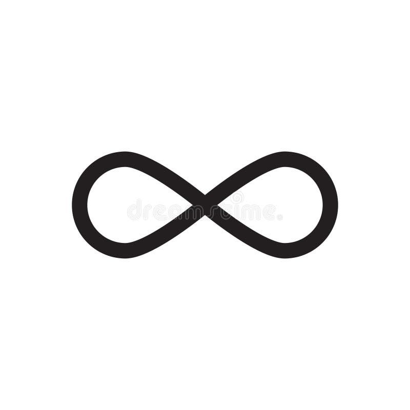 Infinity sign vector icon stock illustration. Illustration of forever ...
