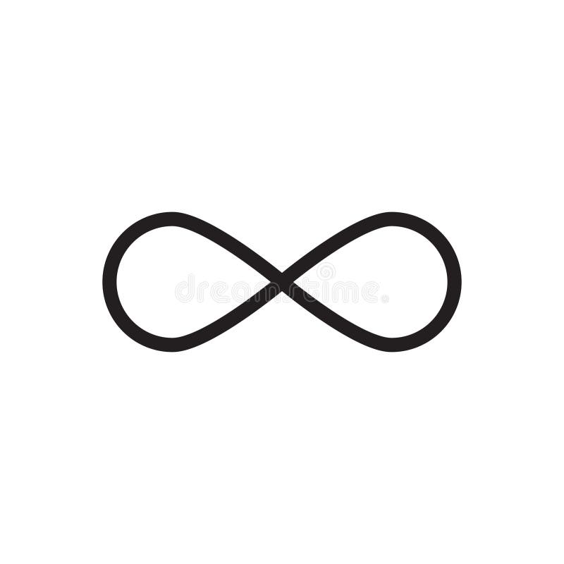 Infinity sign vector icon stock vector. Illustration of unlimited ...