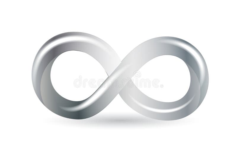 Infinity Silver Love Symbol Icon Vector Stock Vector - Illustration of ...