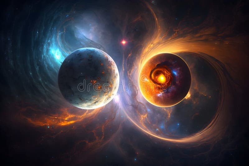 Planets Colliding Wallpaper