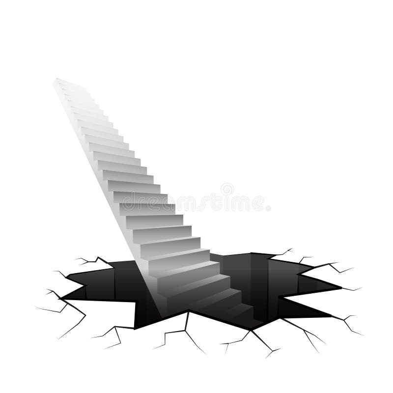 Infinity Staircase Monument Rising from the Water To Sky Stock ...