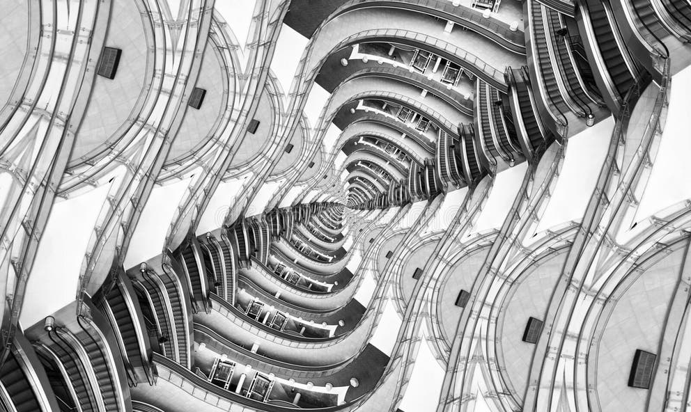 Infinity stairs. stock illustration. Illustration of modern - 16922527