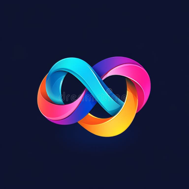 Infinity Symbol on Abstract Background. Vector Illustration. Eps 10 ...