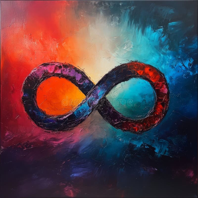 Infinity Symbol on Abstract Background. Vector Illustration. Eps 10 ...