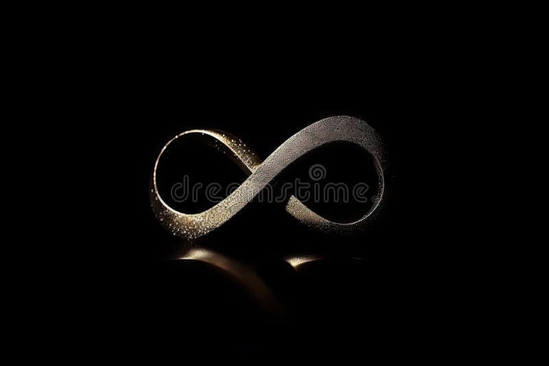 Infinity Symbol on Black Background, Making a Strong and Stylish ...