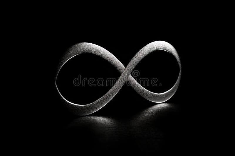 Infinity Symbol on Black Background, Making a Strong and Stylish ...