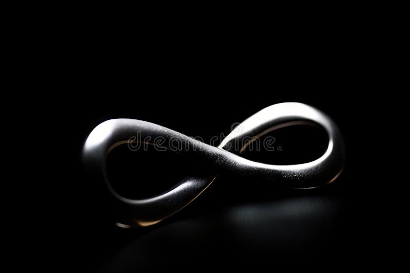 Infinity Symbol on Black Background, Making a Strong and Stylish ...