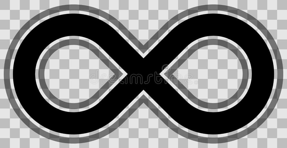 Outlined Black Infinity Symbol Stock Illustrations – 149 Outlined Black ...