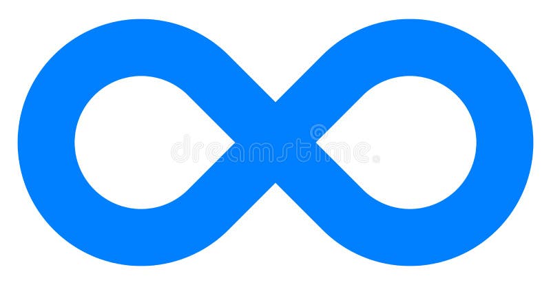 Infinity Symbol Blue - Simple Standard - Isolated - Vector Stock Vector ...