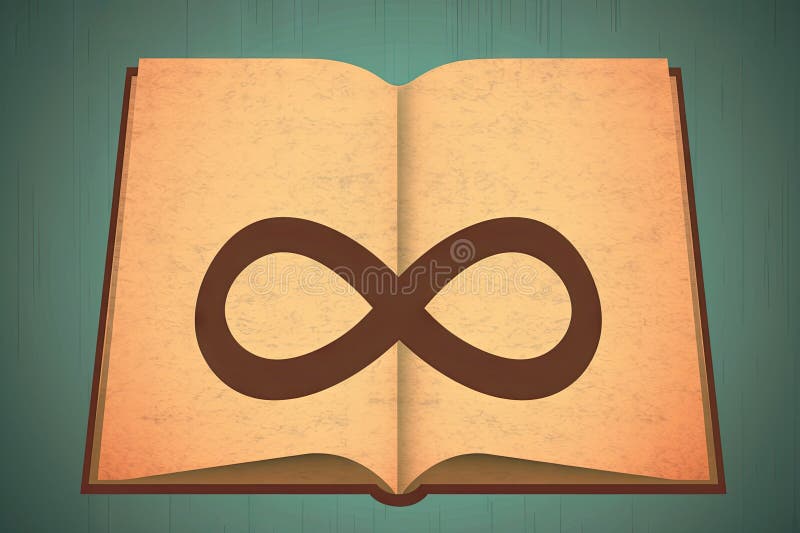Infinity Symbol on a Book Cover, with the Title and Author S Name Stock ... Infinity Symbol on a Book Cover, with the Title and Author S Name Stock ...