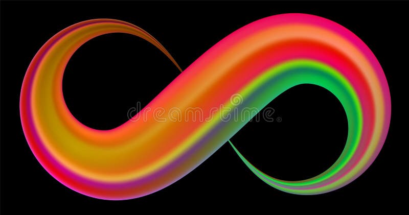 Infinity Symbol. Vector Brush Stroke Bold Sign Stock Illustration ...