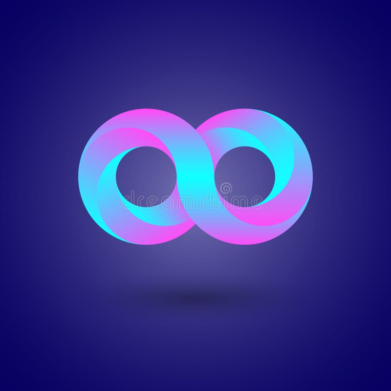 Infinity Symbol. Color 3d Infinity Icon or Logo Stock Vector ...