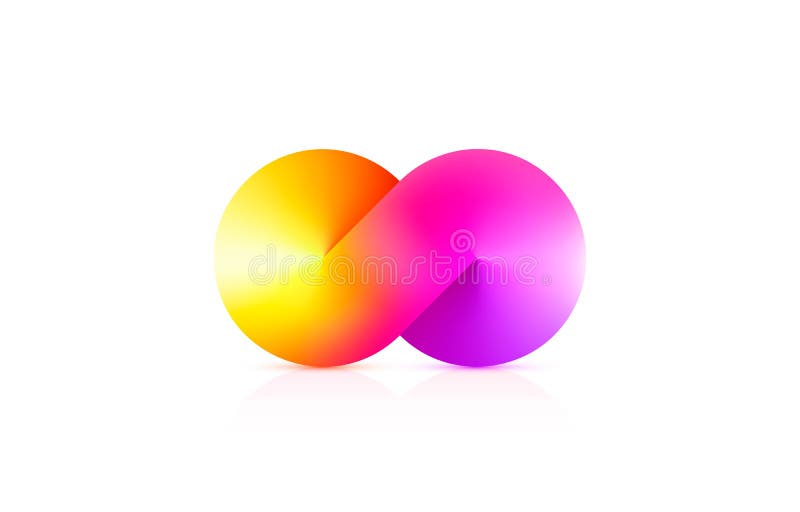 Infinity Symbol with Color Gradient Art. Vector Stock Vector ...