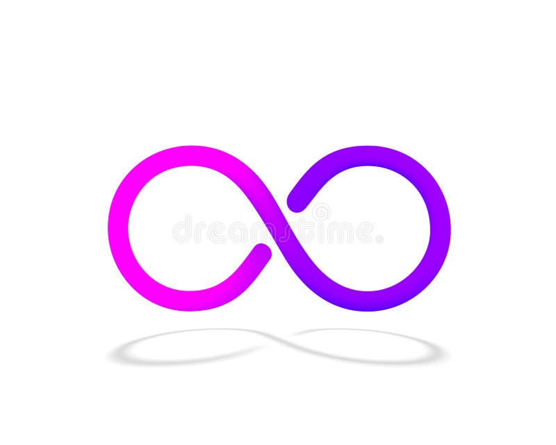 Infinity Symbol with Color Gradient. Stock Vector - Illustration of ...