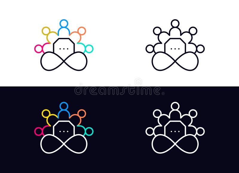 Infinity Symbol with Colorful People, Symbolizing Endless Diversity ...