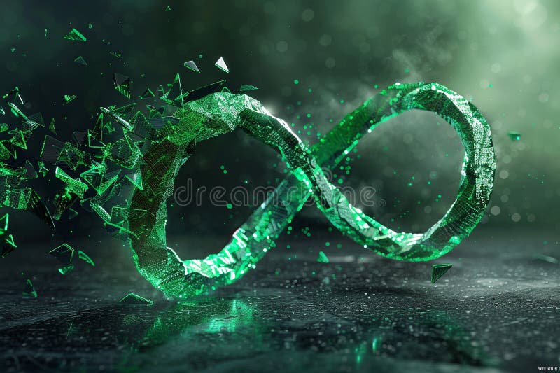 The Infinity Symbol a Concept of Eternity Stock Illustration ...