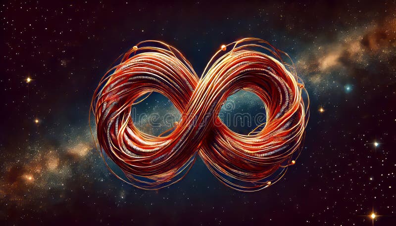 Infinity Symbol Copper Wire Stock Illustration - Illustration of ...