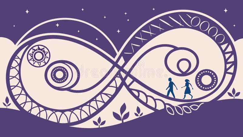 Infinity Symbol Couple, Eternal Bond and Relationship Illustration ...