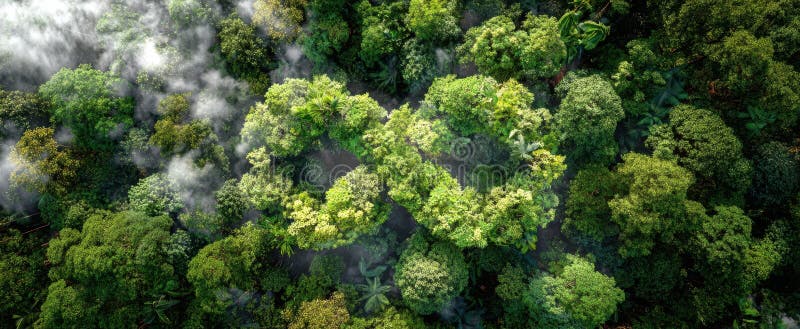 The Infinity Symbol Created by Lush Green Forest Canopy in Nature AI ...