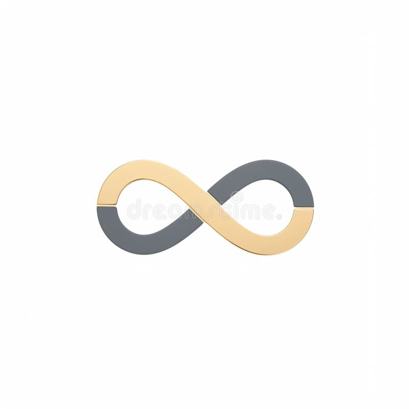 An Infinity Symbol is Depicted, Featuring Two Intertwined Loops. One ...