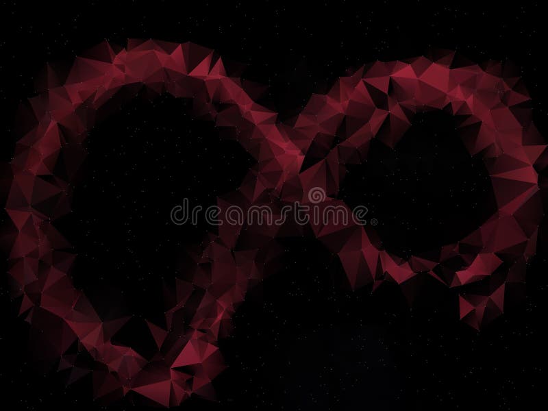 Infinity Symbol of Fire Low Poly Stock Illustration - Illustration of ...