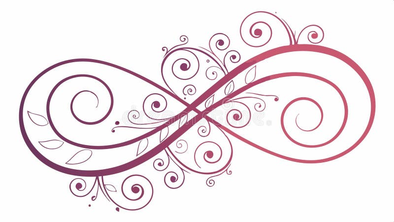Infinity Symbol Floral, Eternal and Decorative Design Vector Design ...