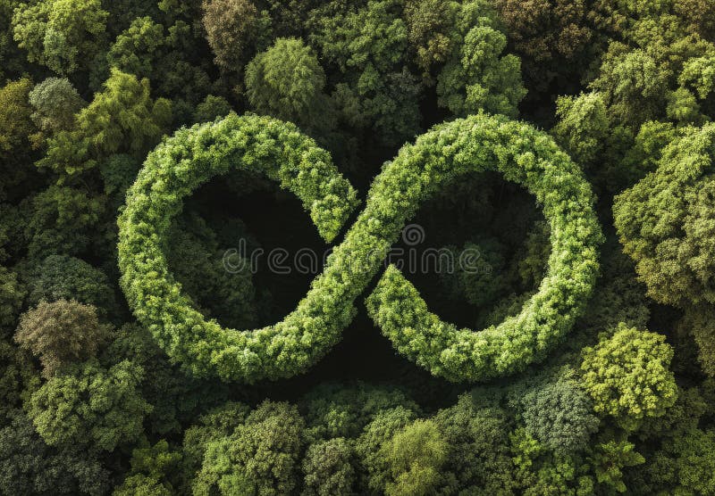Infinite Green: AI-Generated Forest Stock Illustration - Illustration ...