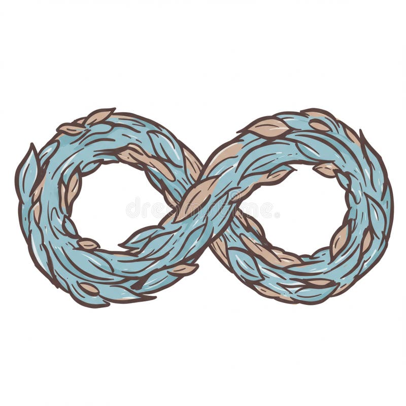 An Infinity Symbol is Formed Using Intertwining Vines or Branches. the ...