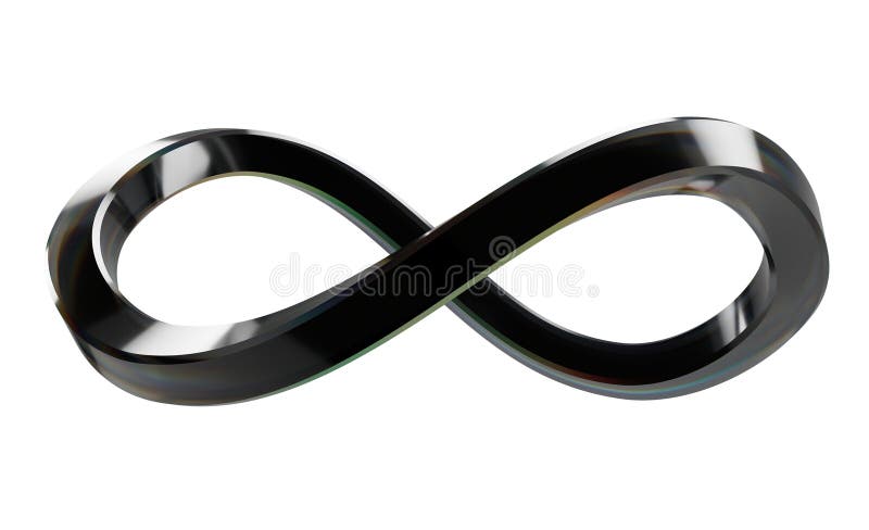 Infinity Symbol Glass stock illustration. Illustration of shape - 376443816