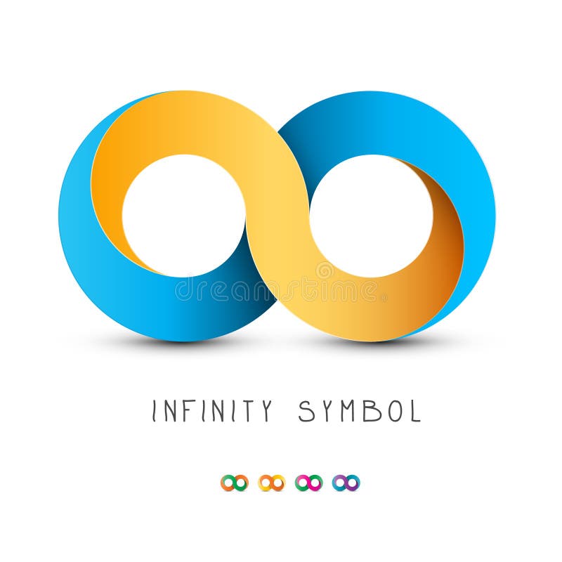 Red and Blue Infinity Symbols Stock Vector - Illustration of sign ...