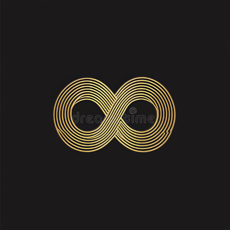 Infinity Symbol Gold Vector Icon. Symbol of Eternity Sign. Vector ...