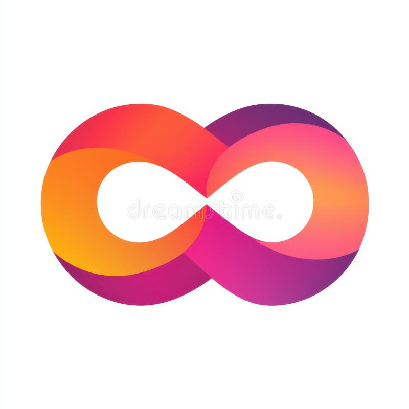 Colorful Infinity Loop Design Stock Illustration - Illustration of ...