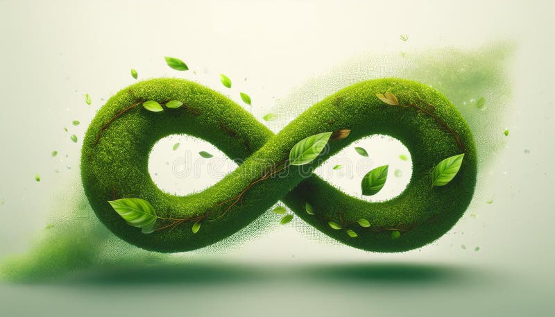 Infinity Symbol of Green Leaves, Green Leaves Nature Concept Stock ...