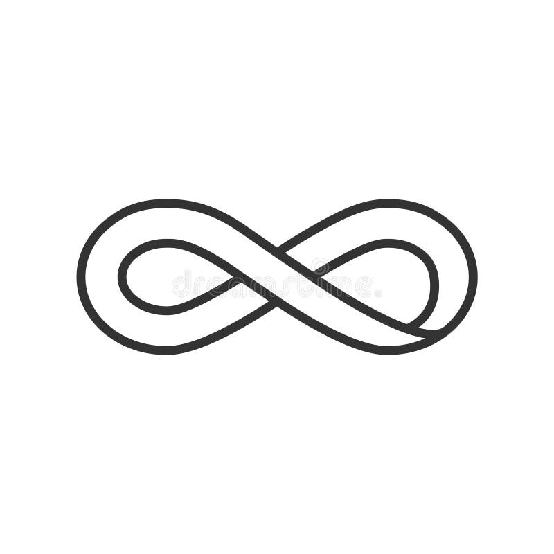 Infinity Symbol, Icon of Endless Seamless Loop. Vector Stock Image ...