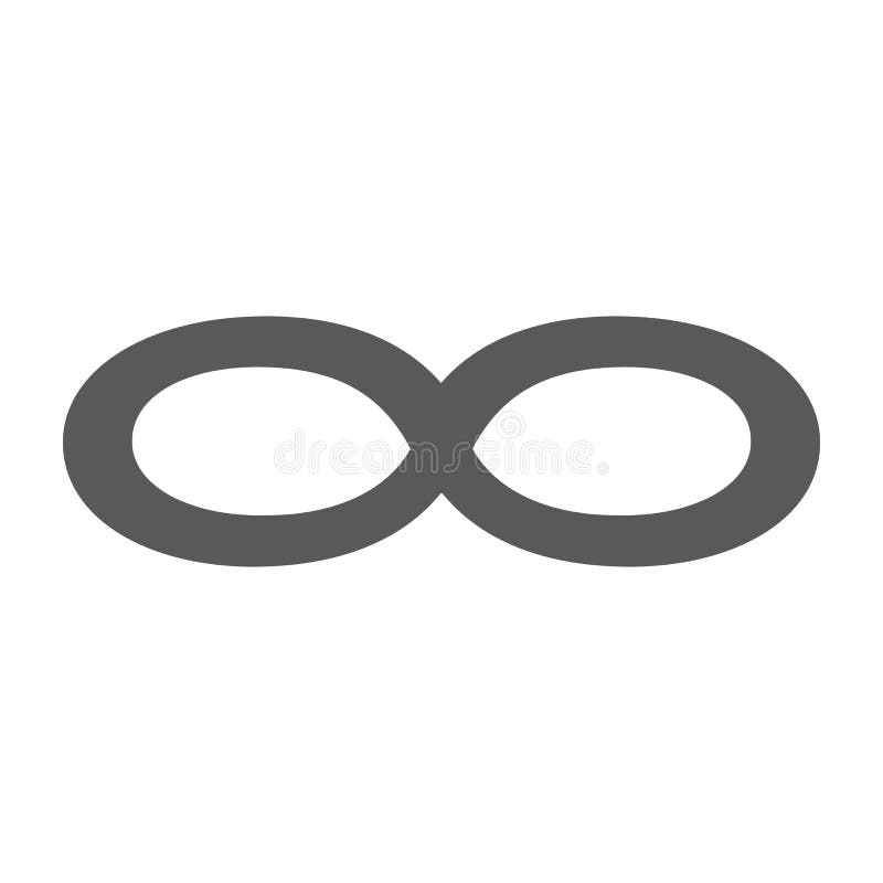 Infinity Symbol Icon Simple Stock Illustration - Illustration of line ...