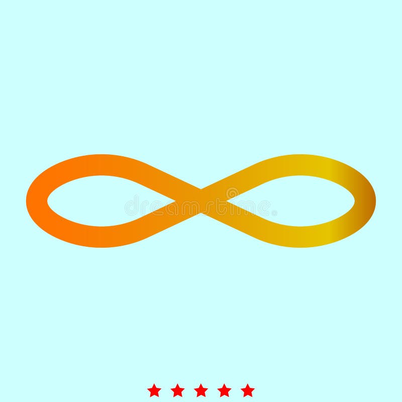 Infinity Symbol it is Icon . Stock Vector - Illustration of shiny ...