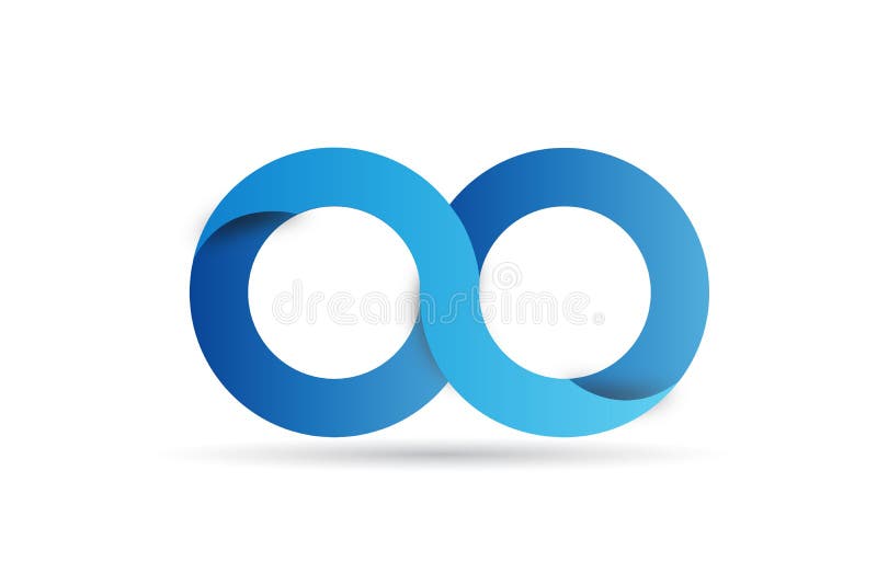 Infinity Blue Symbol Icon Vector Graphic Stock Vector - Illustration of ...